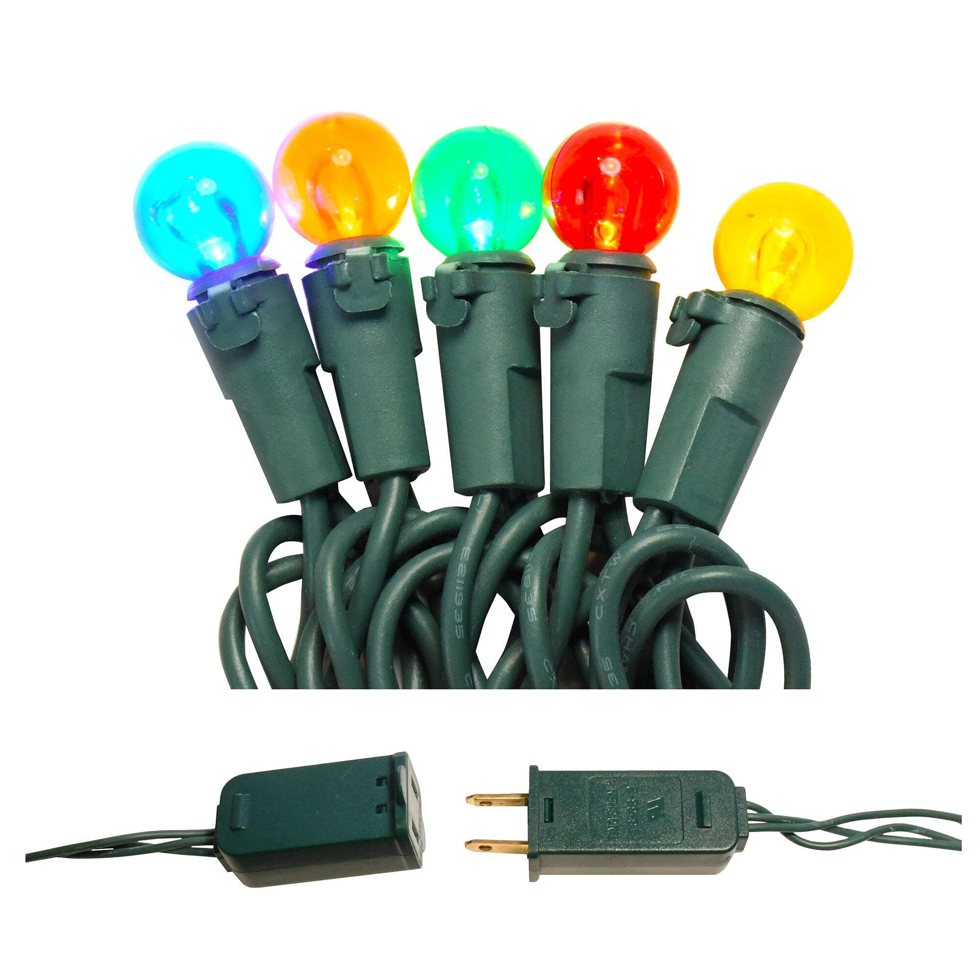 LumaBase Electric String Lights with LED Globes (Multicolor) - Walmart.com