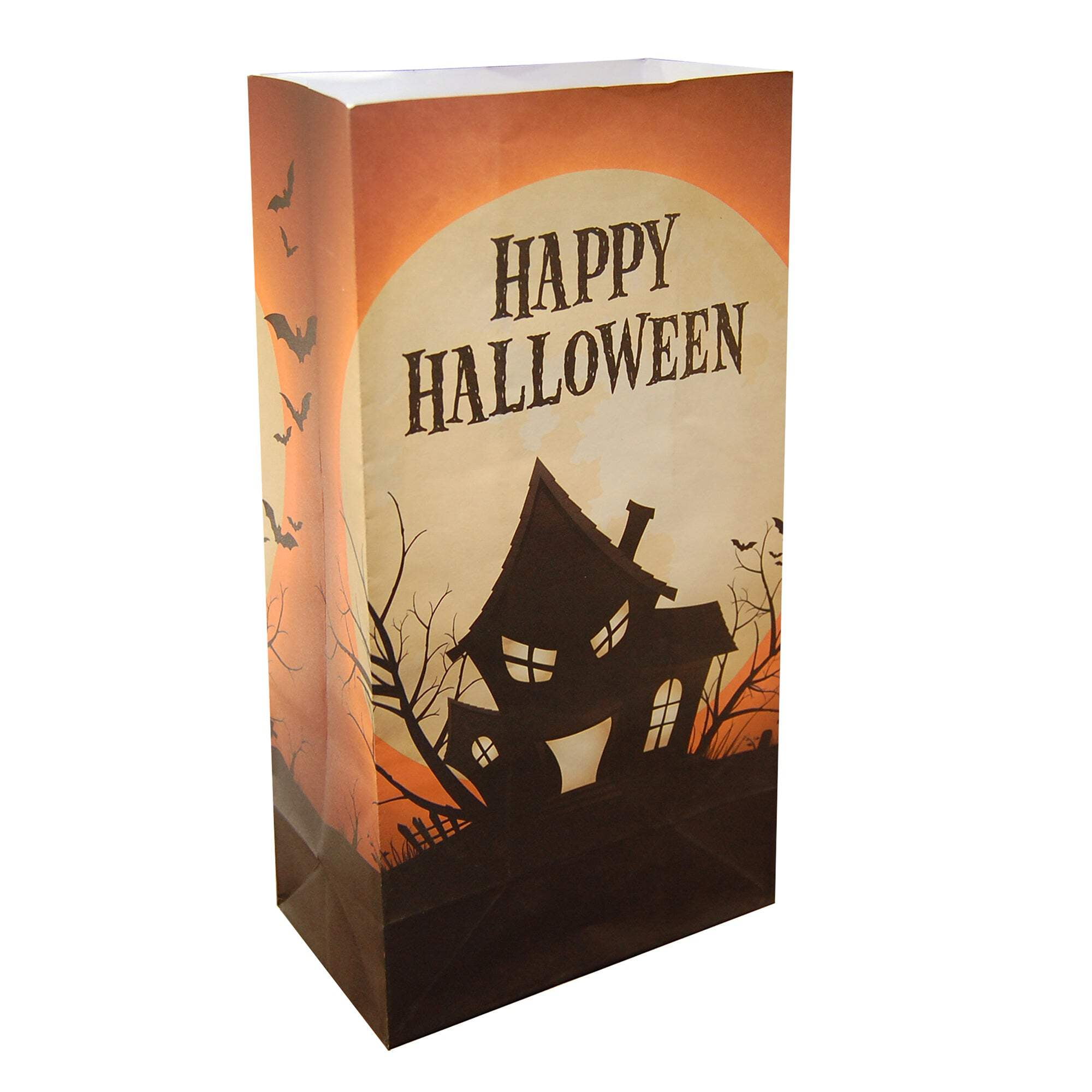 LumaBase Paper Luminaria Bags - Haunted House (24 Count) - Walmart.com