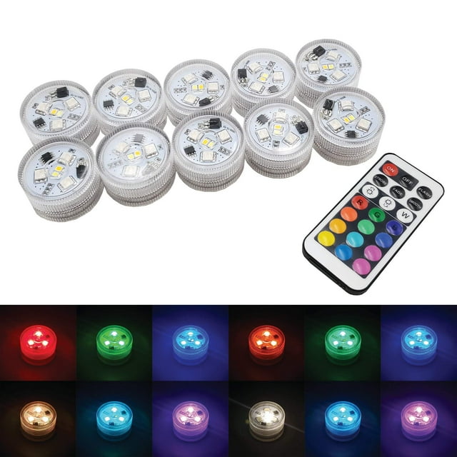 LumaBase Submersible Battery Operated Multi-Function LED Lights with ...