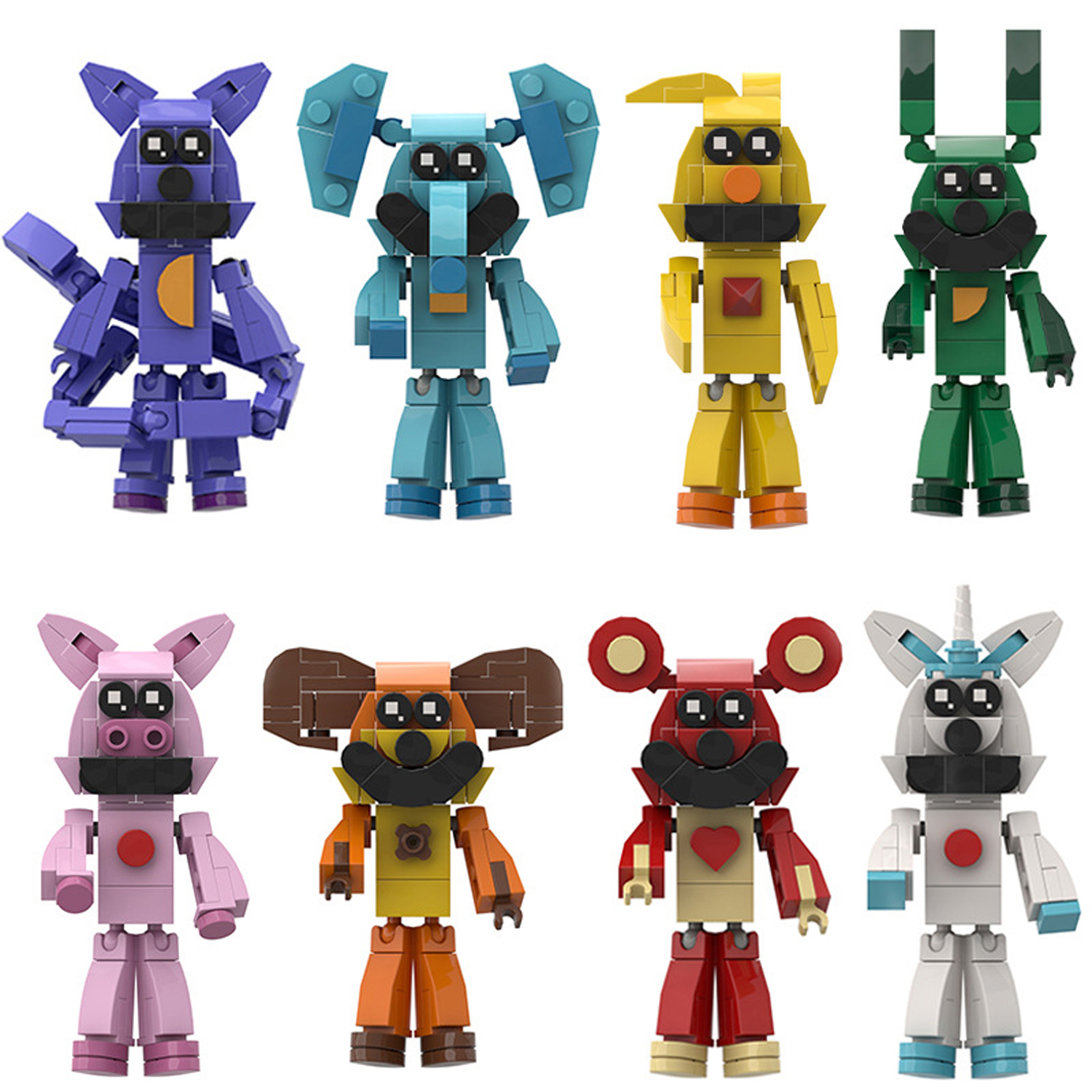 LumaBlooKToy Anime-Inspired Terrifying Animal Brick Set – Smiling Buddy ...
