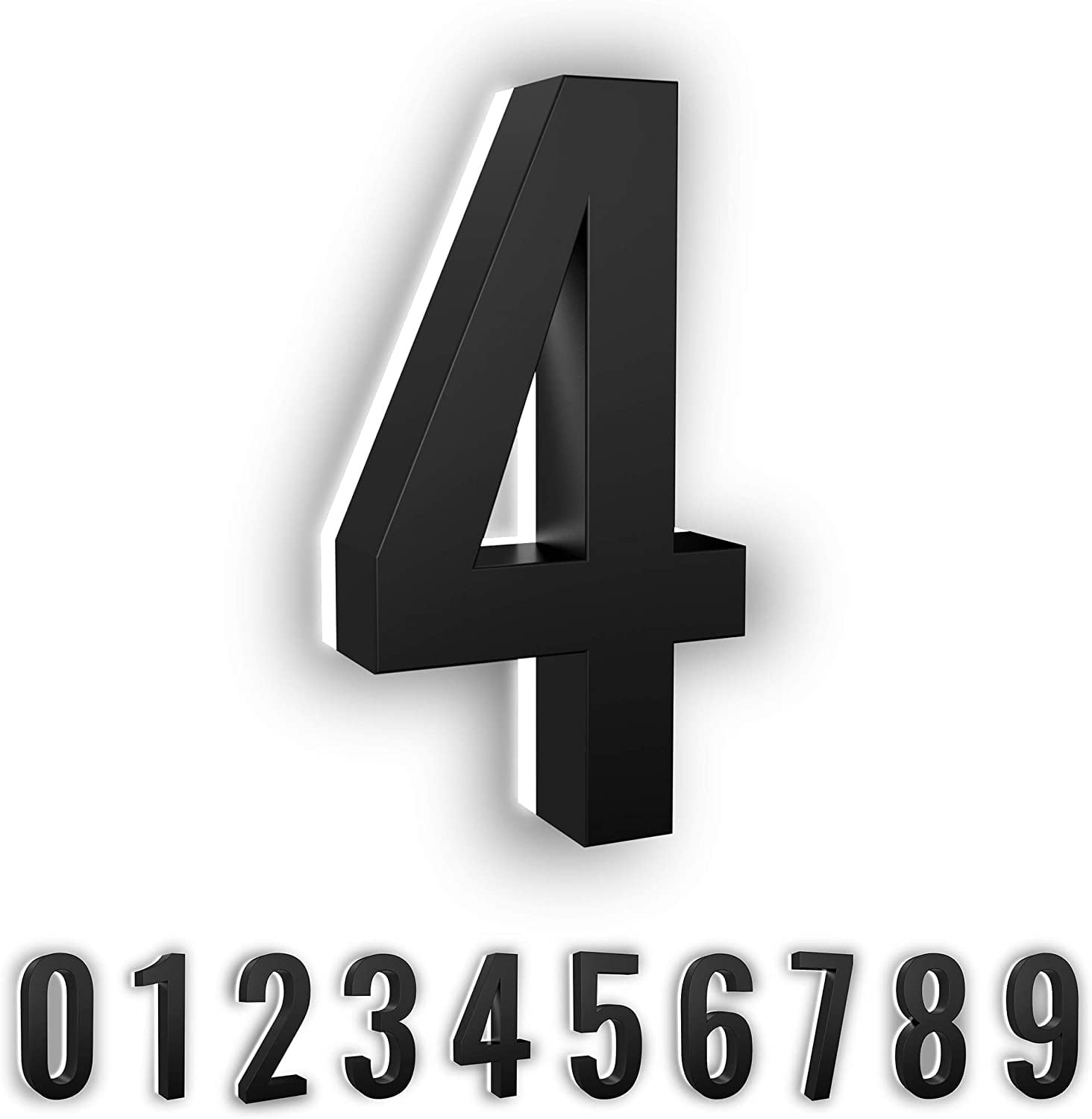 LumaNumbers Low-Voltage LED Address Numbers, Durable ABS-Polymer ...