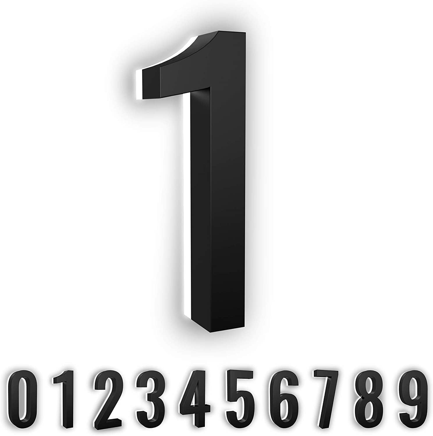 LumaNumbers Low-Voltage LED Address Numbers, Durable ABS-Polymer ...