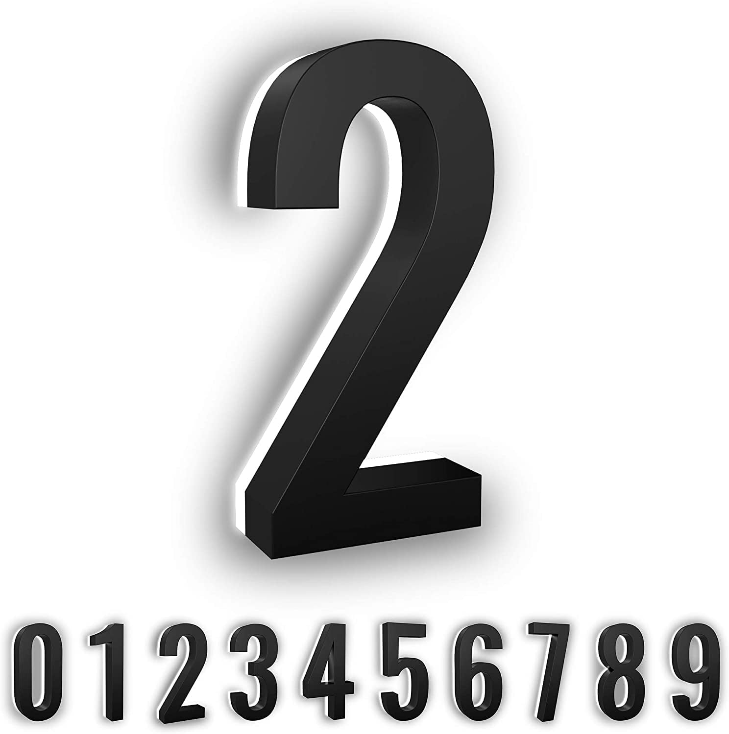 LumaNumbers Low-Voltage LED Address Numbers, Durable ABS-Polymer ...
