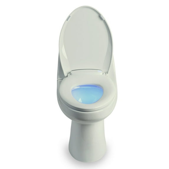 LumaWarm - ROUND Heated Electric Warm Toilet Seat Nightlight BISCUIT ...