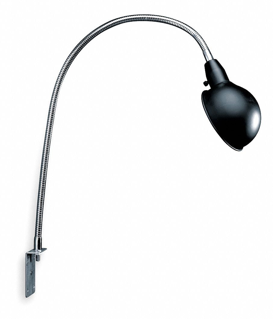Lumapro Task Light,Gooseneck,60 W,Black/Silver 2RPJ3 - Walmart.com
