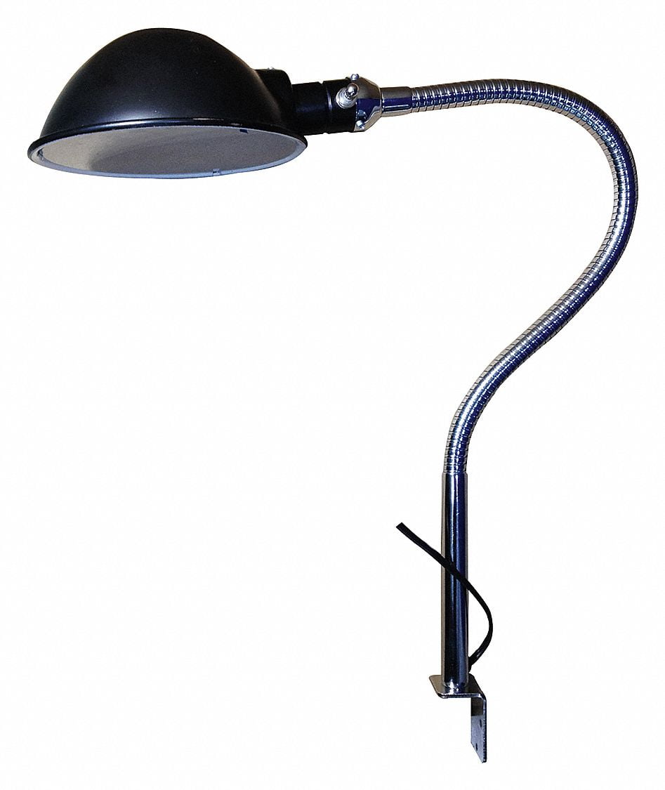 Lumapro Task Light,Gooseneck,7.7 W,Black 33HP81 - Walmart.com