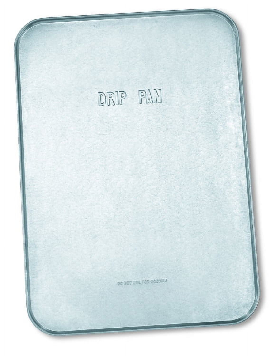 "Lumax Large Galvanized Drip Pan, 47"" x 25"" x 1/2"", Rust Resistant ...