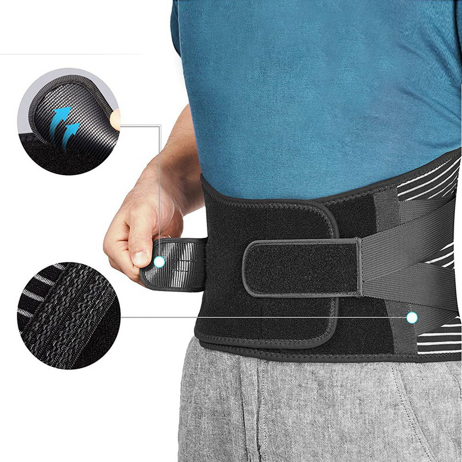 Lumbar Back Brace for Lower Pain Adjustable Support Belt Breathable ...