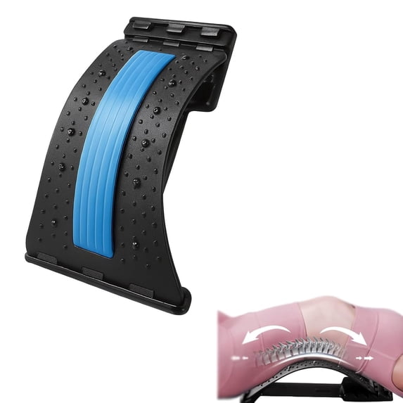 Lumbar Board for Back, 4-Level Adjustable Back Stretcher for Lower Back ...