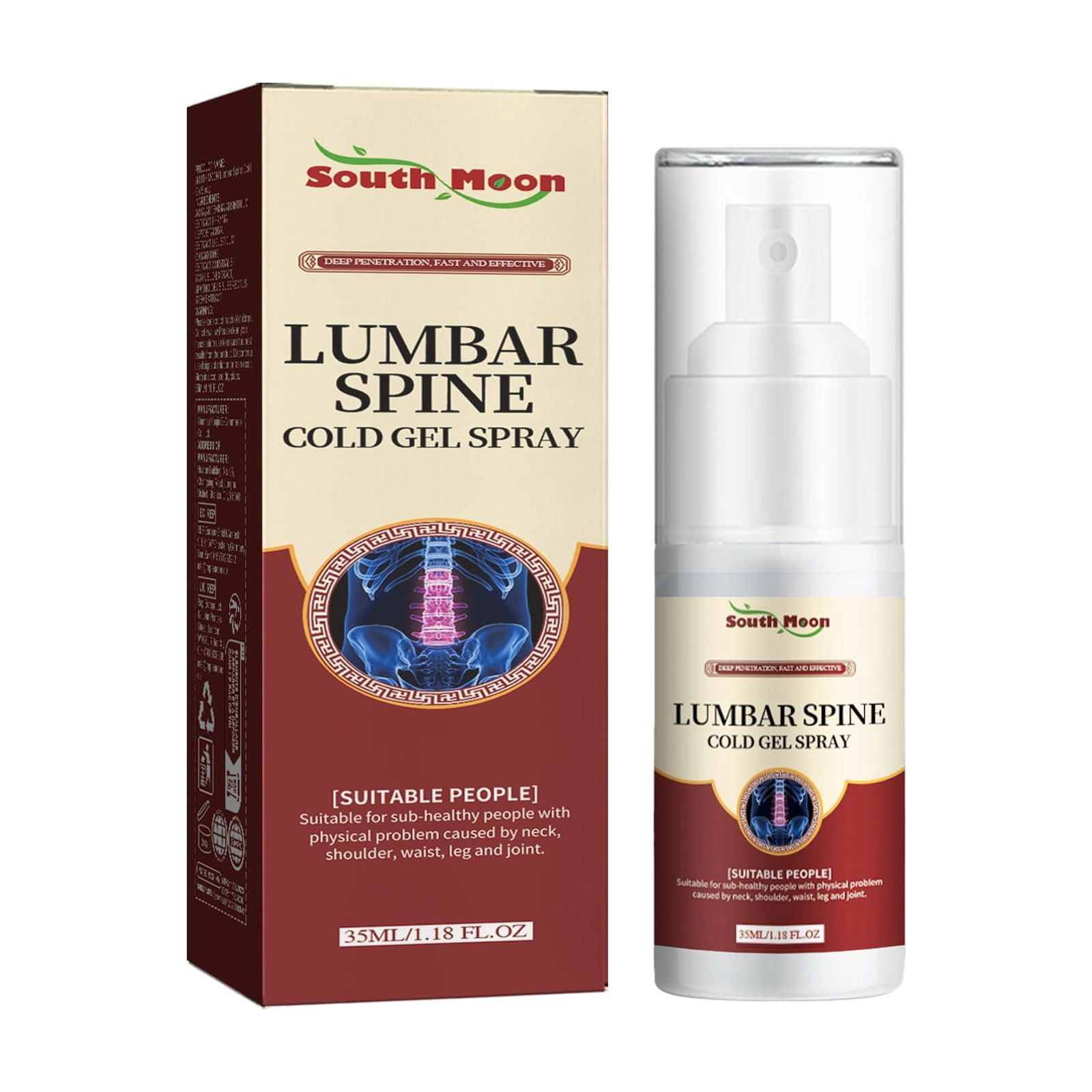 Lumbar Cold gel spray Lumbar Disc Lumbar Cervical Joint Fatigue Pain ...