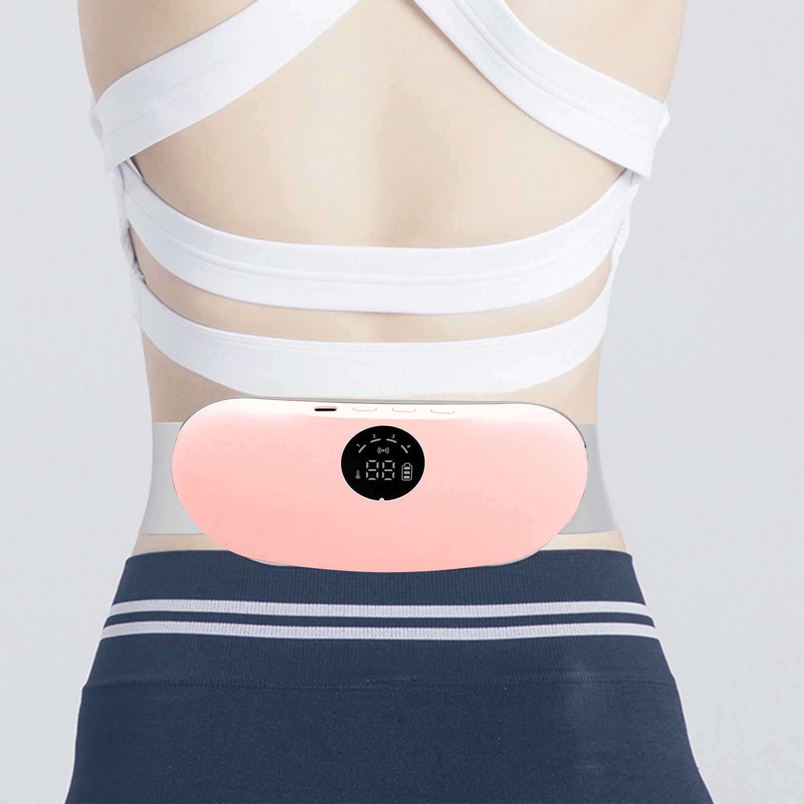 Lumbar Heating Pad Back Massager Brace for Lower Back Pain Relief ...