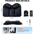 Lumbar Pillow with Air Pump, Travel Inflatable Pillow for Lumbar and ...