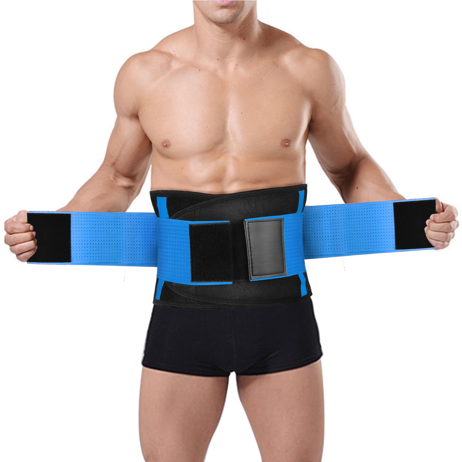 Lumbar Support Belt - Double Adjustment Traction Back Band, Relieves ...
