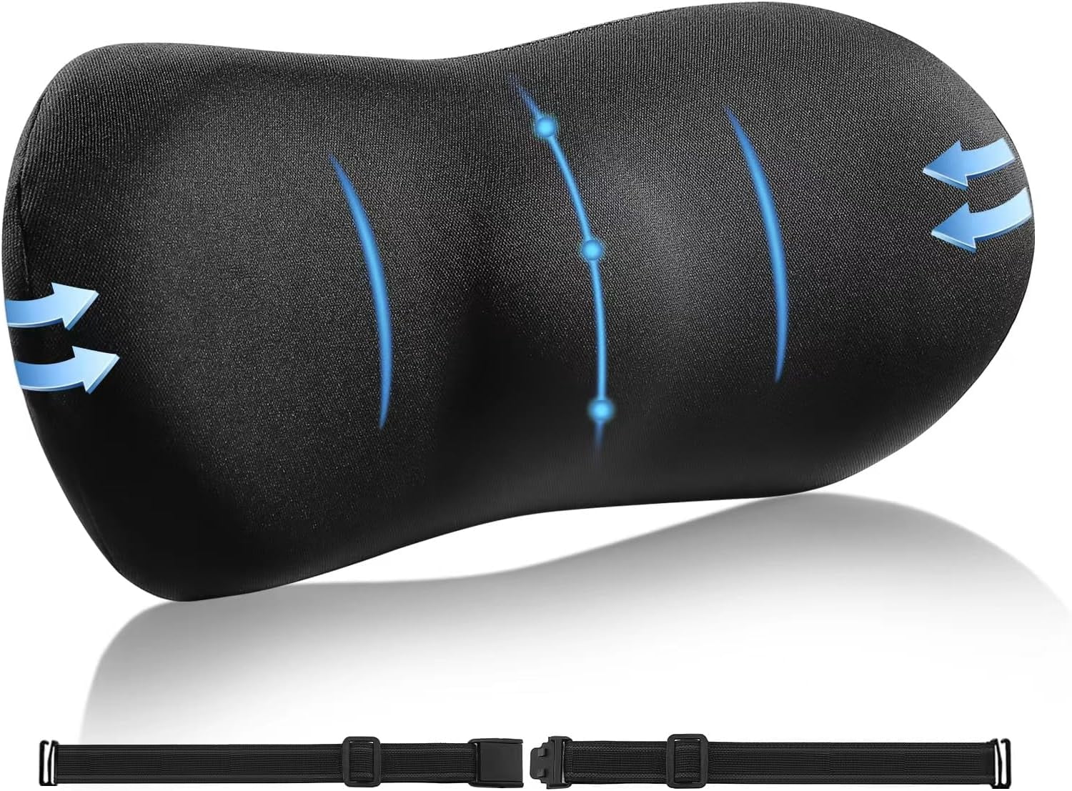 Lumbar Support Pillow for Car with Dual-Grip™ Stability System ...