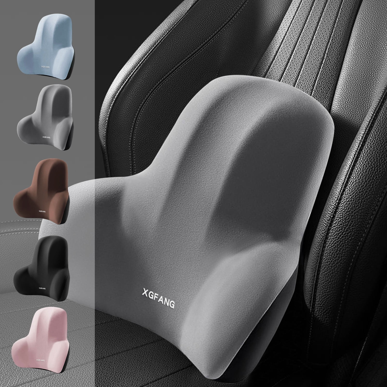 Lumbar Support Pillow for Car, Memory Foam Lower Back Support Pillow ...