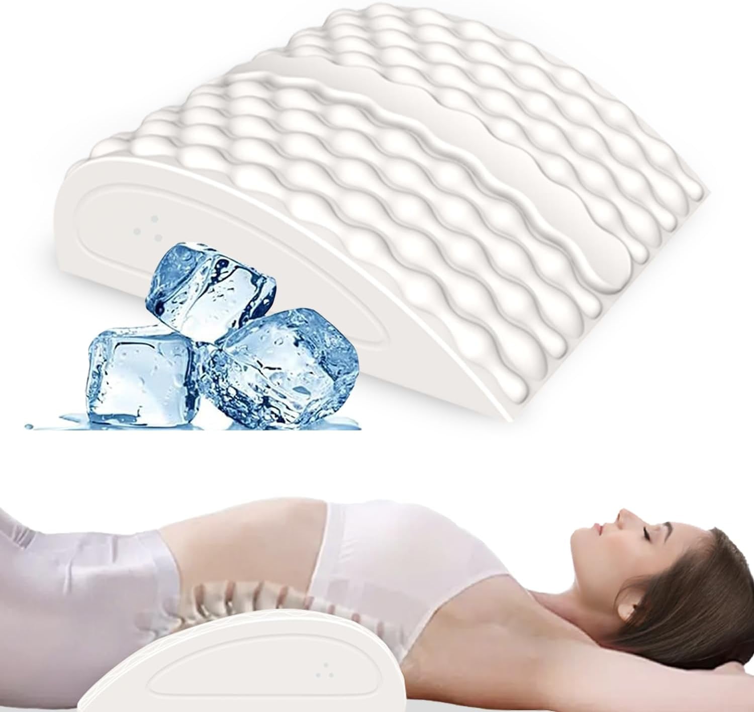 Lumbar Support Pillow with Hot and Cold Therapy for Back Sciatica Pain ...