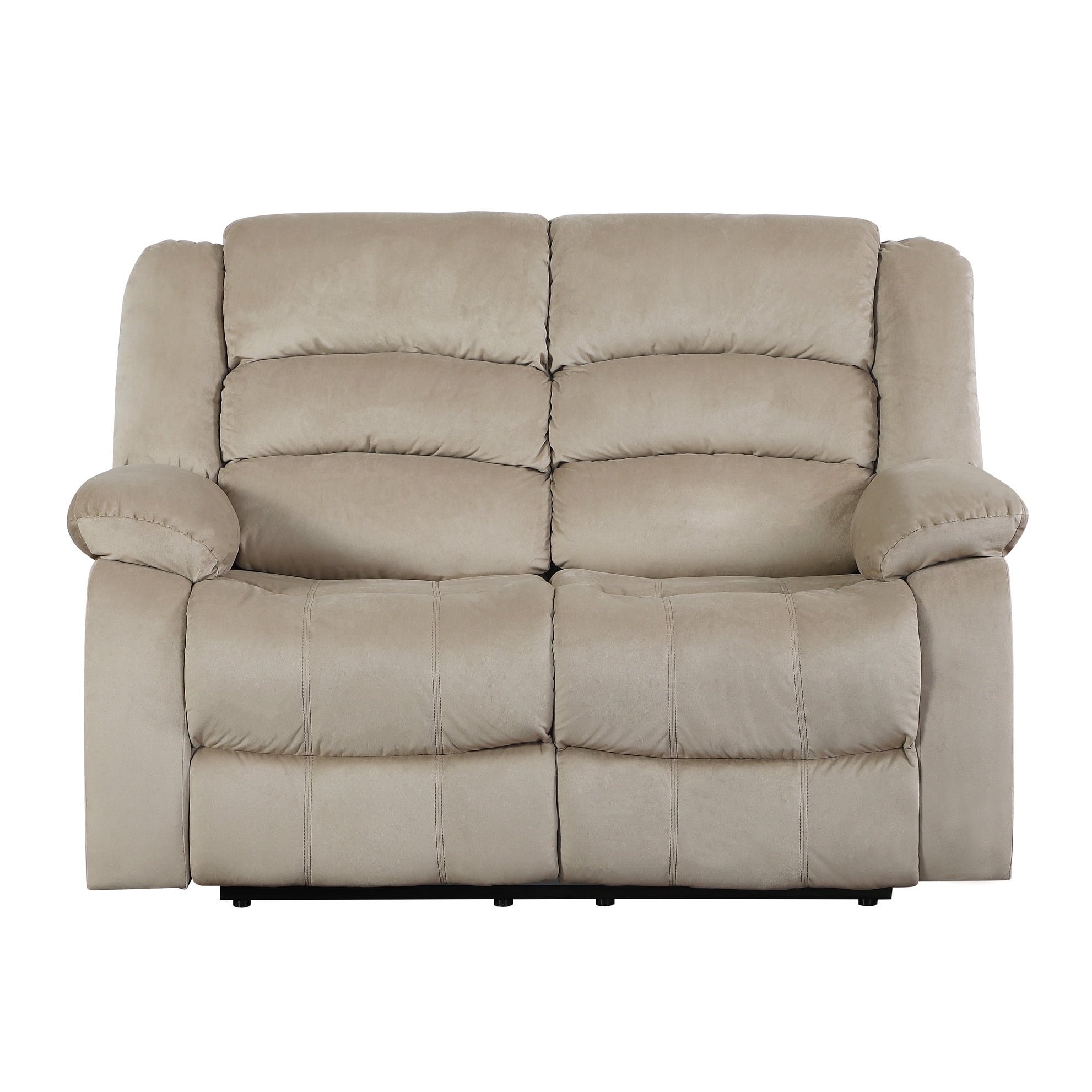 Lumbar Supporting Transitional Upholstered , Microfiber Fabric, Kiln ...