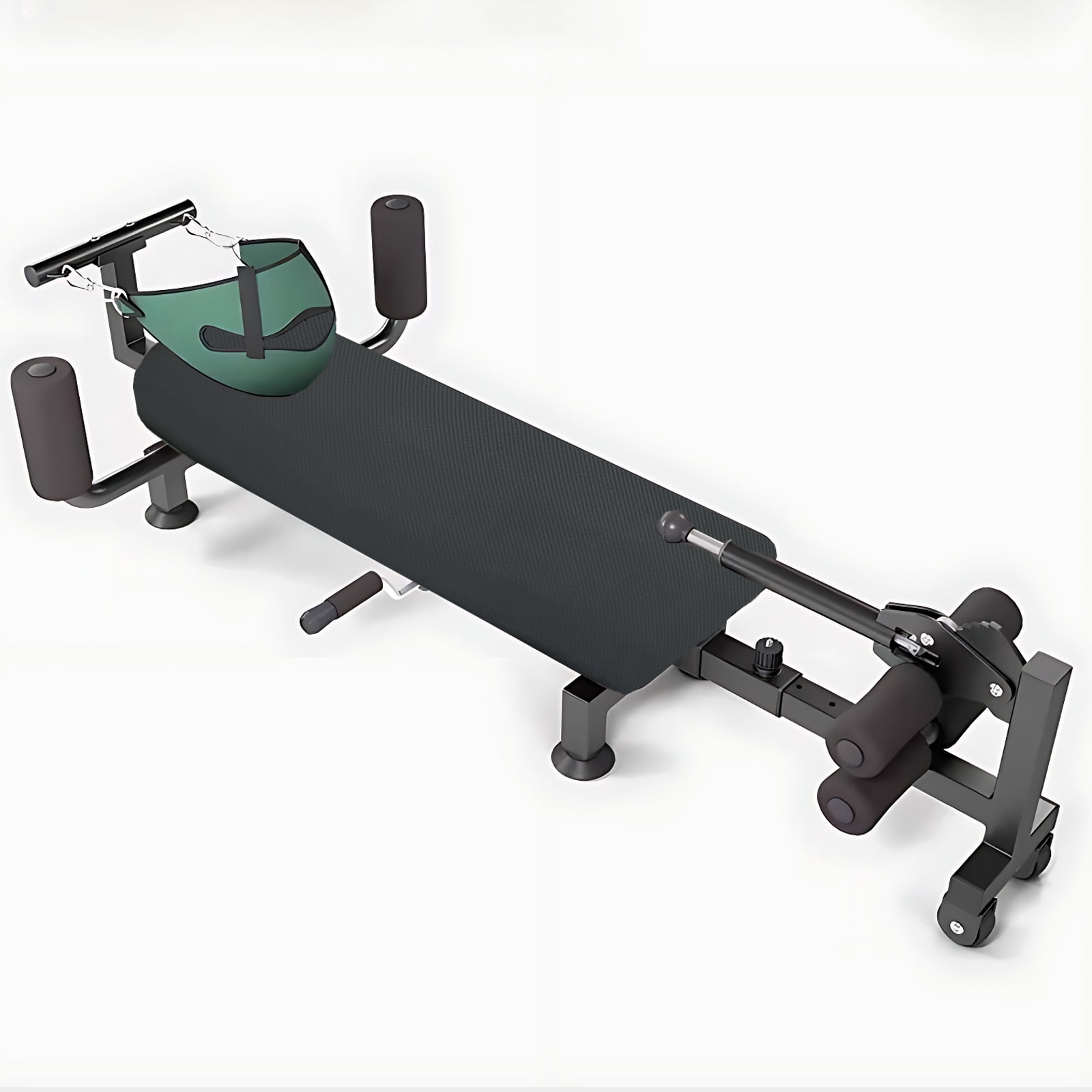 Lumbar Traction Inversion Table, Portable Back Stretcher Bed for Back ...
