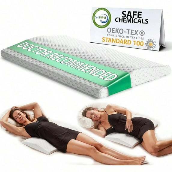 Lumbar port Pillow for Sleeping Memory Foam Pillow for Back Pain Relief ...