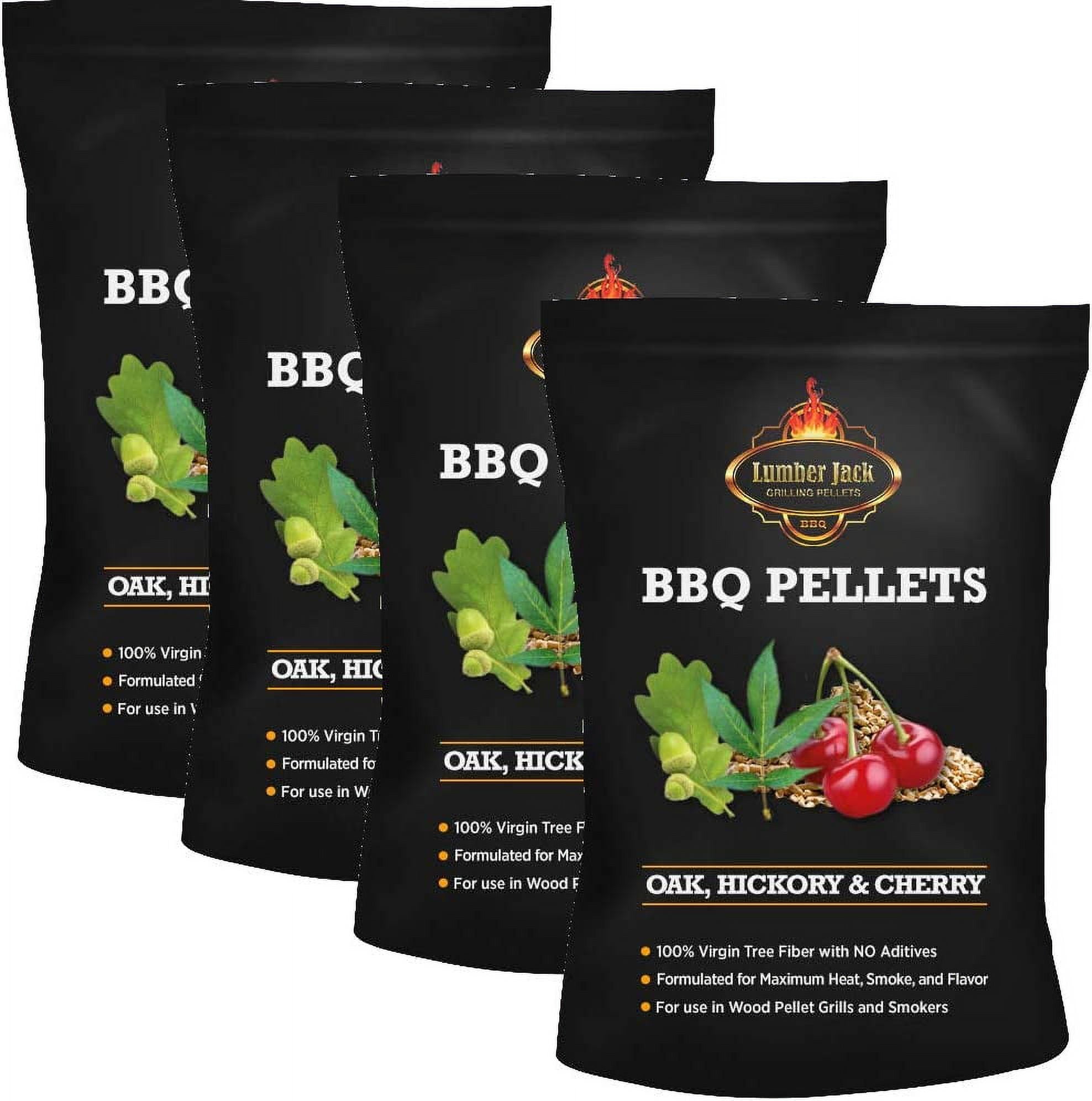 Lumber Jack 80 Pound Oak-Hickory-Cherry (Supreme Blend) BBQ Pellets ...