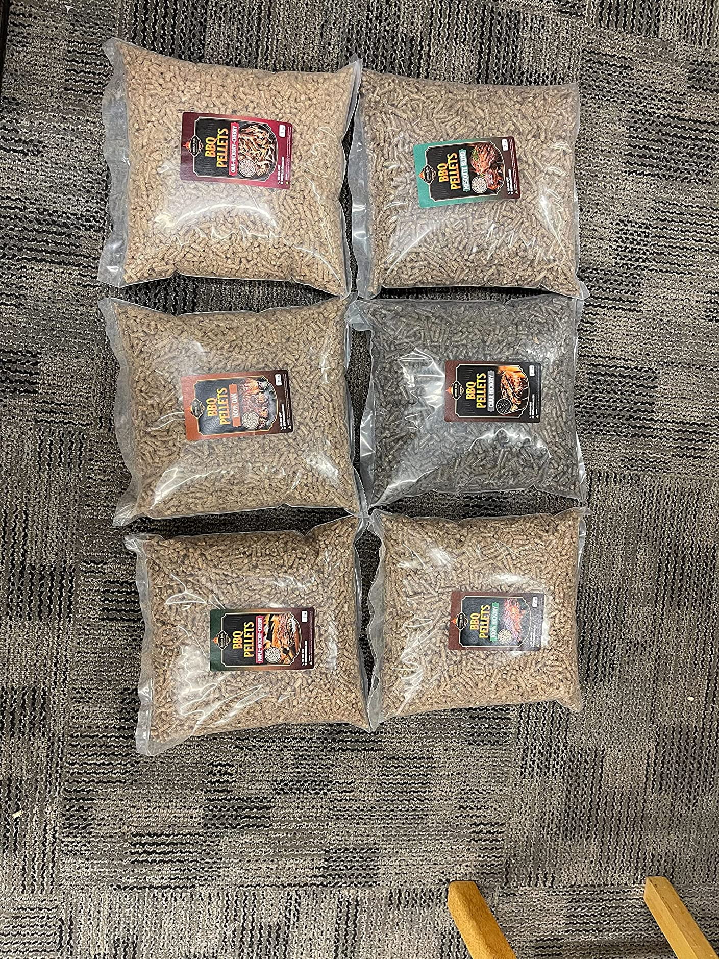 Lumber Jack BBQ 6 x 7 Pound Bag Variety BBQ Pellet Pack - 100 Percent ...