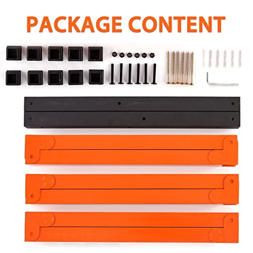 Lumber Storage Metal Rack, 3-Level Wall Mount Wood Rack Organizer ...