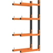 HECASA Industrial Metal DIY Shelving Wall Mounted 6-Level Wood ...