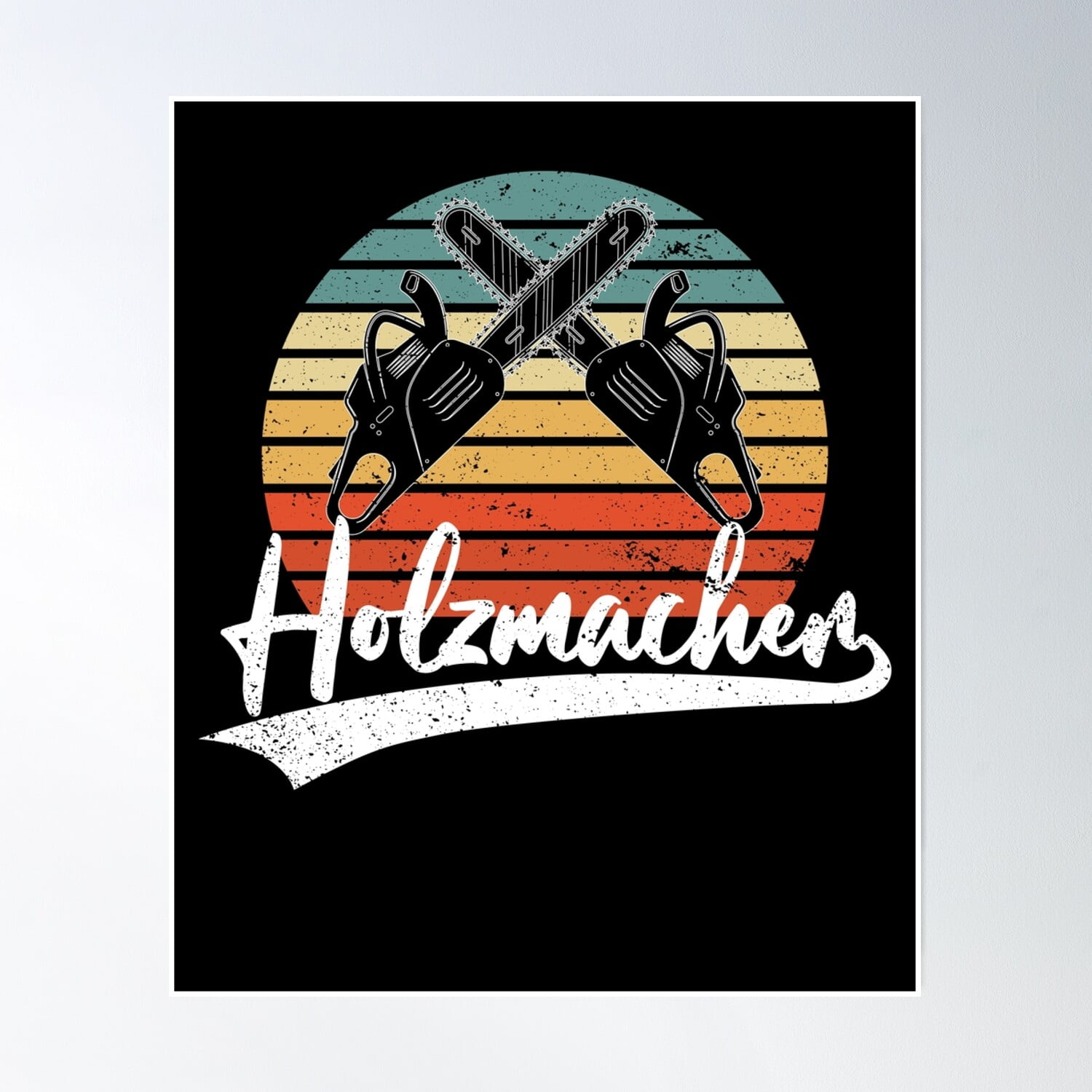 Lumberjack Chainsaw Wood Lumberjack Poster Wall Art, Modern Wall Decor ...