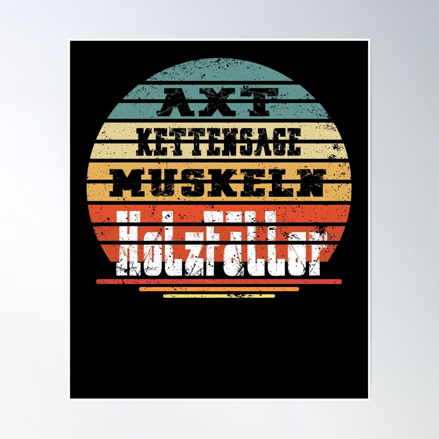 Lumberjack Forester Chainsaw Wood Forest Worker Poster Wall Art, Modern Wall Decor, 12x18 ...