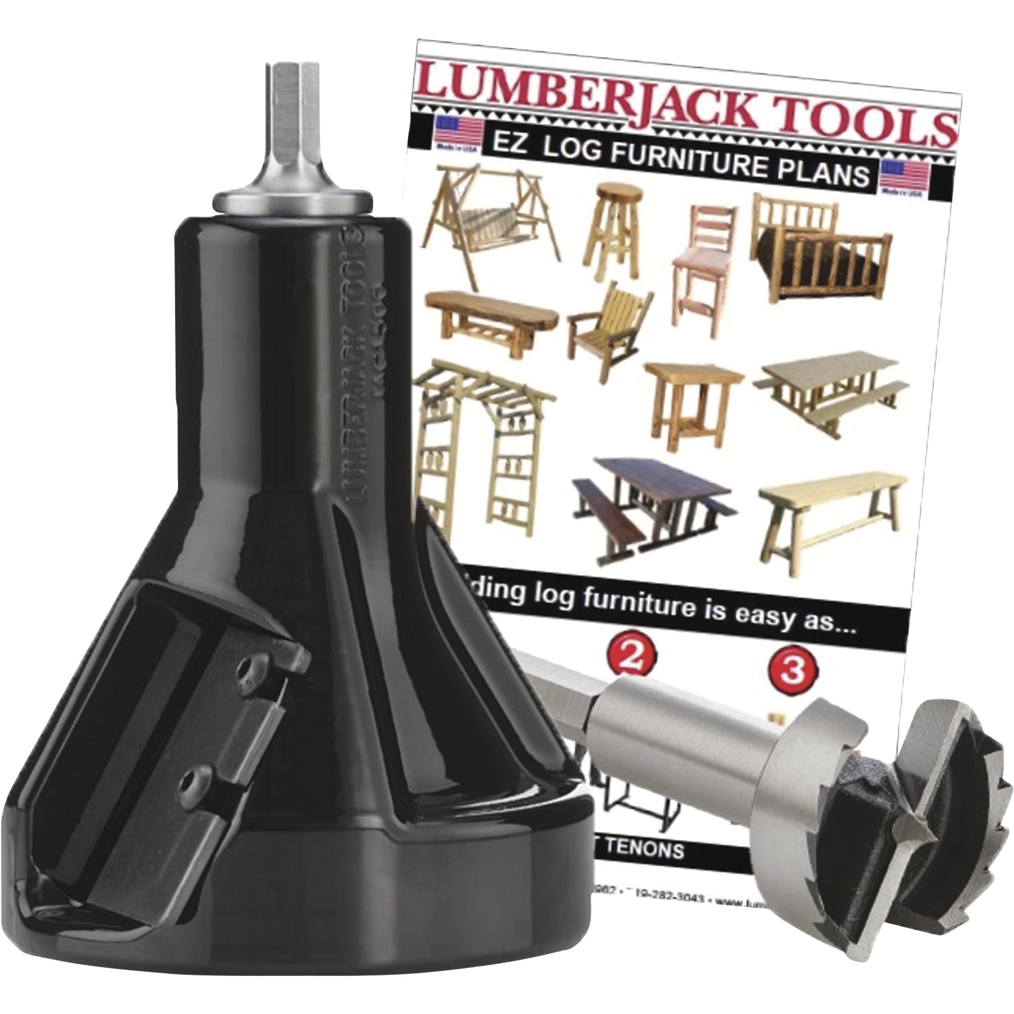 Lumberjack Tools Commercial Series Tenon Cutter Kit, 1 1/2in, Forstner ...