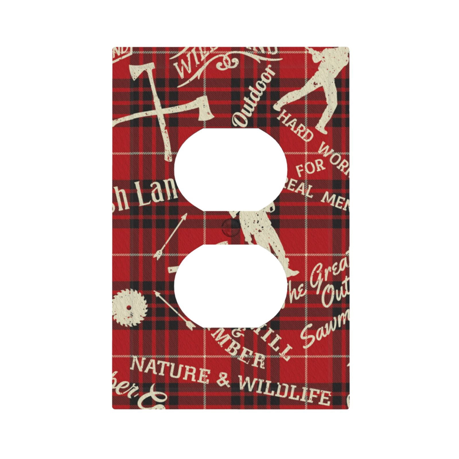 Lumberjack Woodsman North Light Switch Cover Decorator Duplex Wall ...