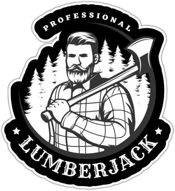 Lumberjack Woodwork Axe Saw Sawmill Car Window Stickerphone Decal Water ...