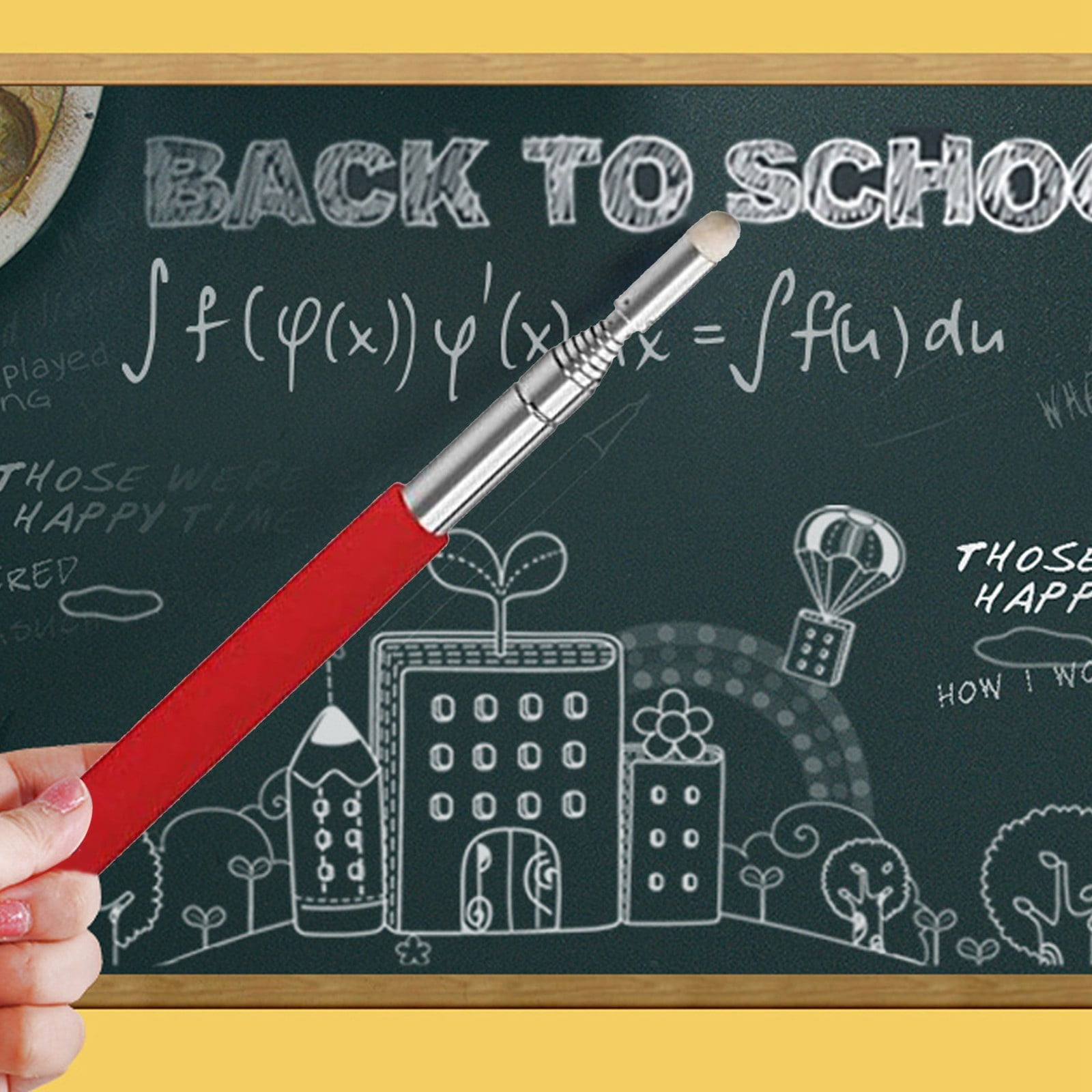 LumcQaQ Pens for School,Teachers Pointer Stick Telescopic Teaching ...