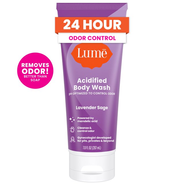 Lume Natural Antibacterial Lavender Sage Shower Gel, Plant-Based ...