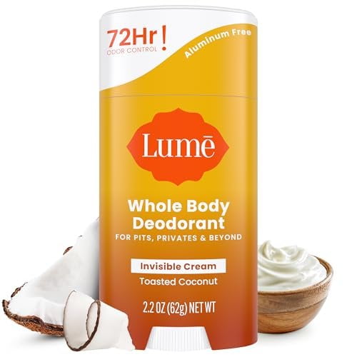 Lume Skin Creme - Invisible Stick, 2.2 ounce, Toasted Coconut Scent ...