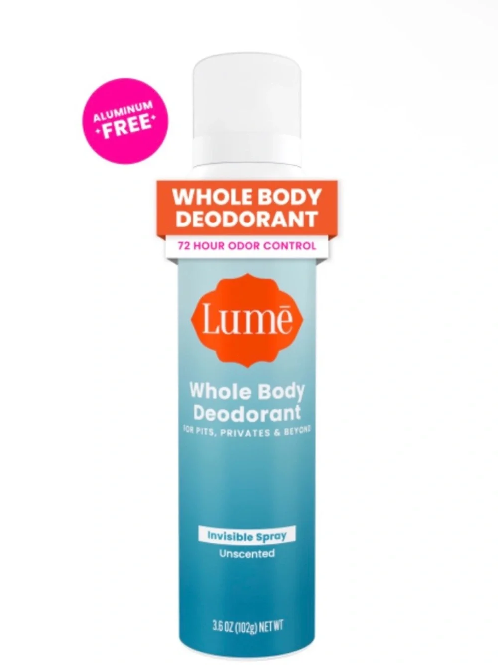 Lume Whole Body Deodorant for Women, Spray Deodorant, Aluminum Free ...