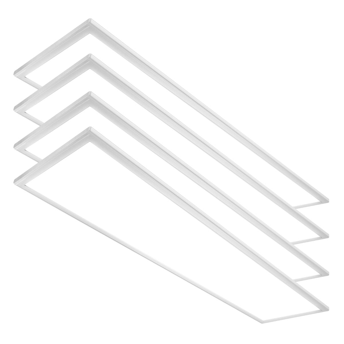 LumeGen 1x4 LED Flat Panel Light - Case of 4, Adjustable Wattage 20W ...