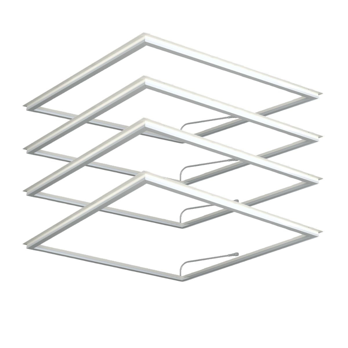 LumeGen 2x4 LED Panel Frame Light - Case of 4 | Wattage Adjustable 20W ...