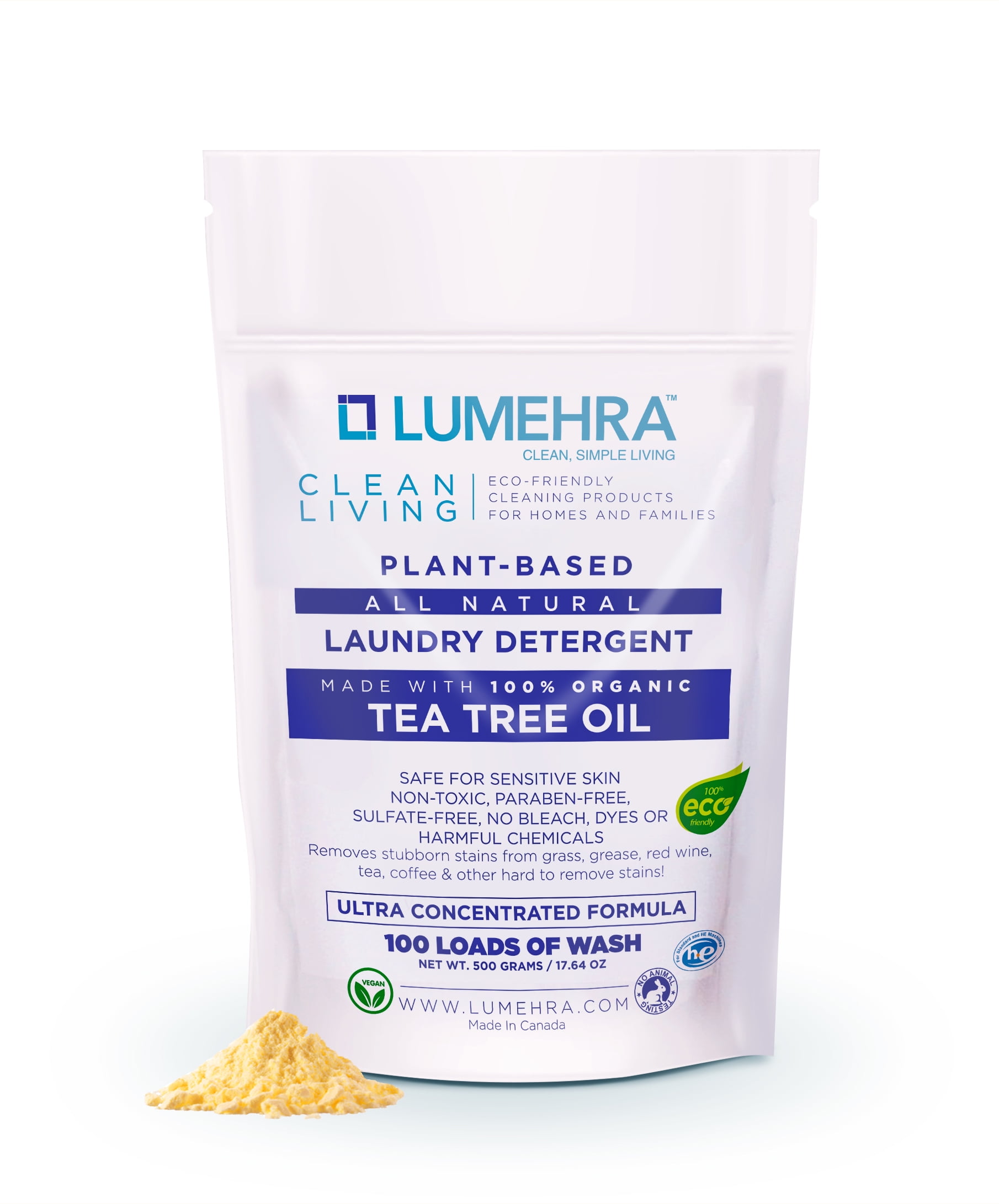Lumehra's Laundry Detergent, Powder Biodegradable Safe for sensitive ...