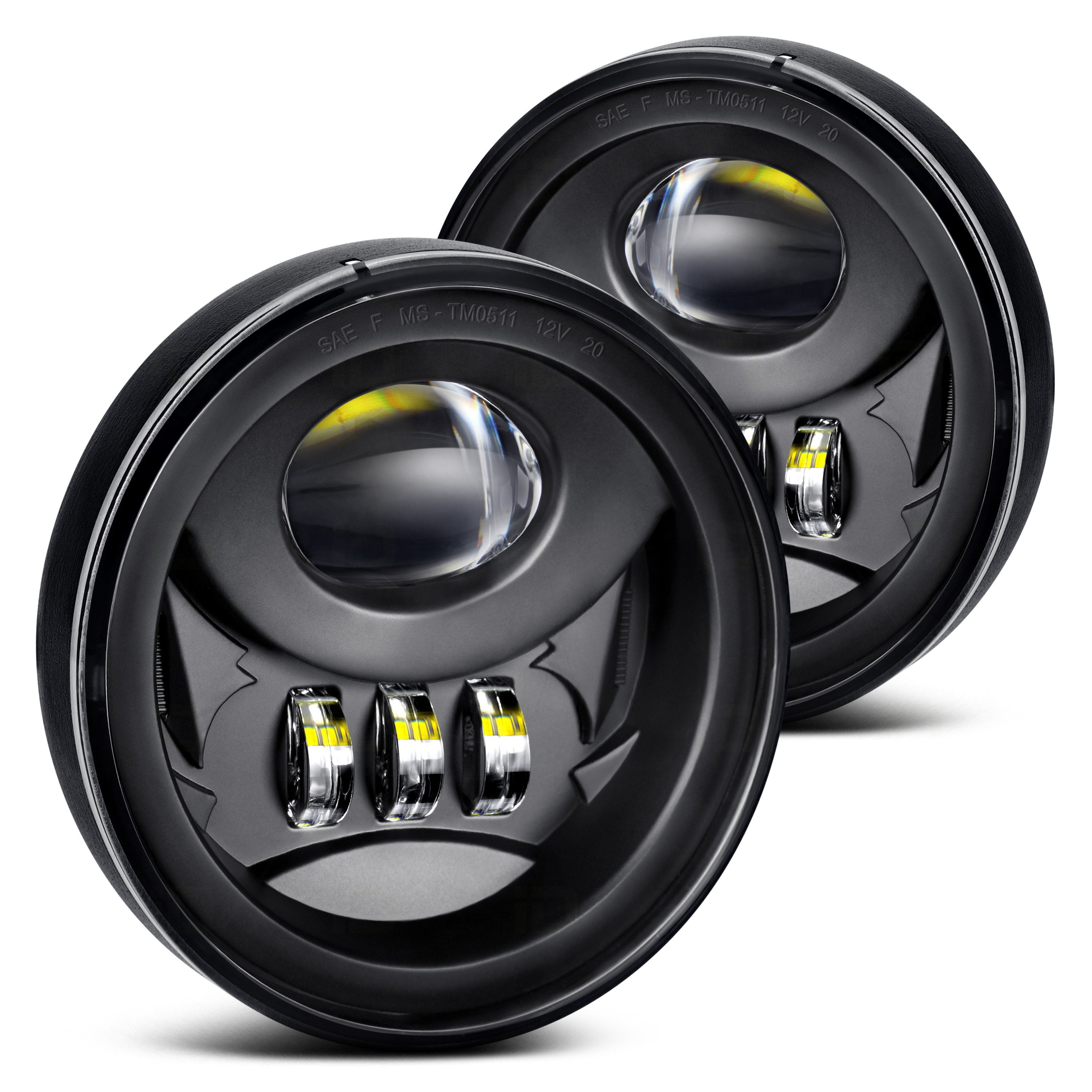 Lumen FL-TM0511-BLK - Black Projector LED Fog Lights - Walmart.com