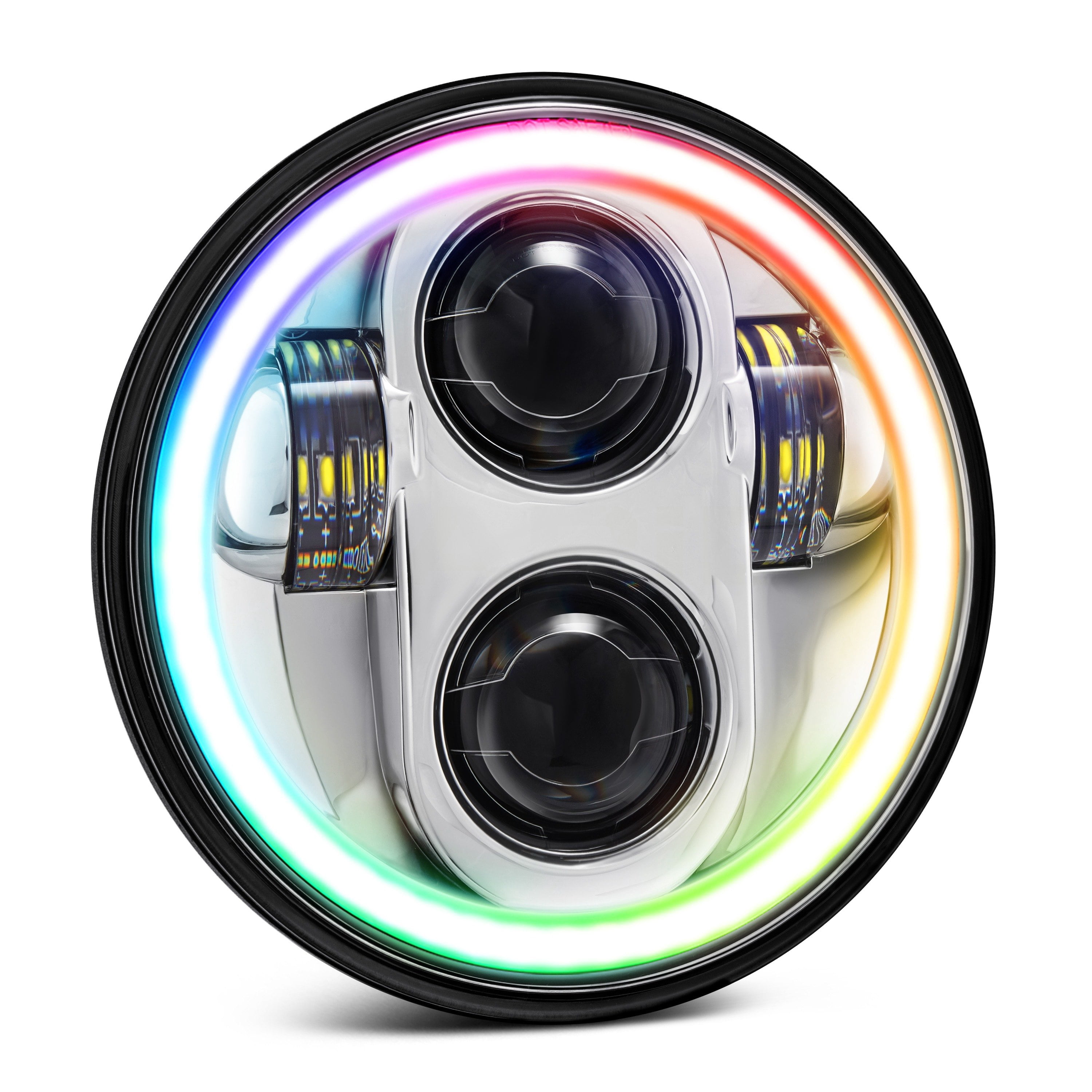 Lumen SB5904XX-RGB - 5 3/4" Round Chrome RGB Halo Projector LED ...