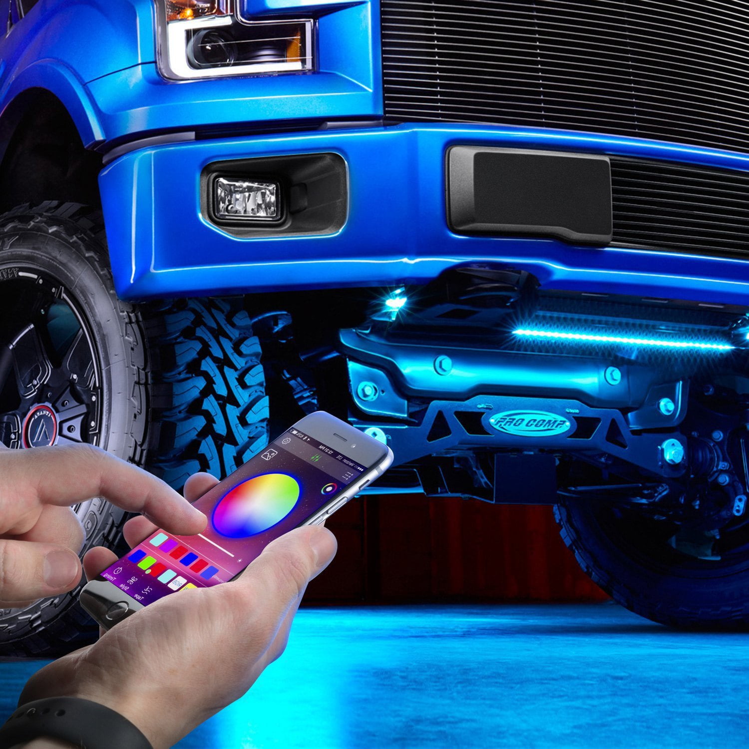 Lumen UBLONG-KIT - App Controlled RGB LED Underbody Kit - Walmart.com