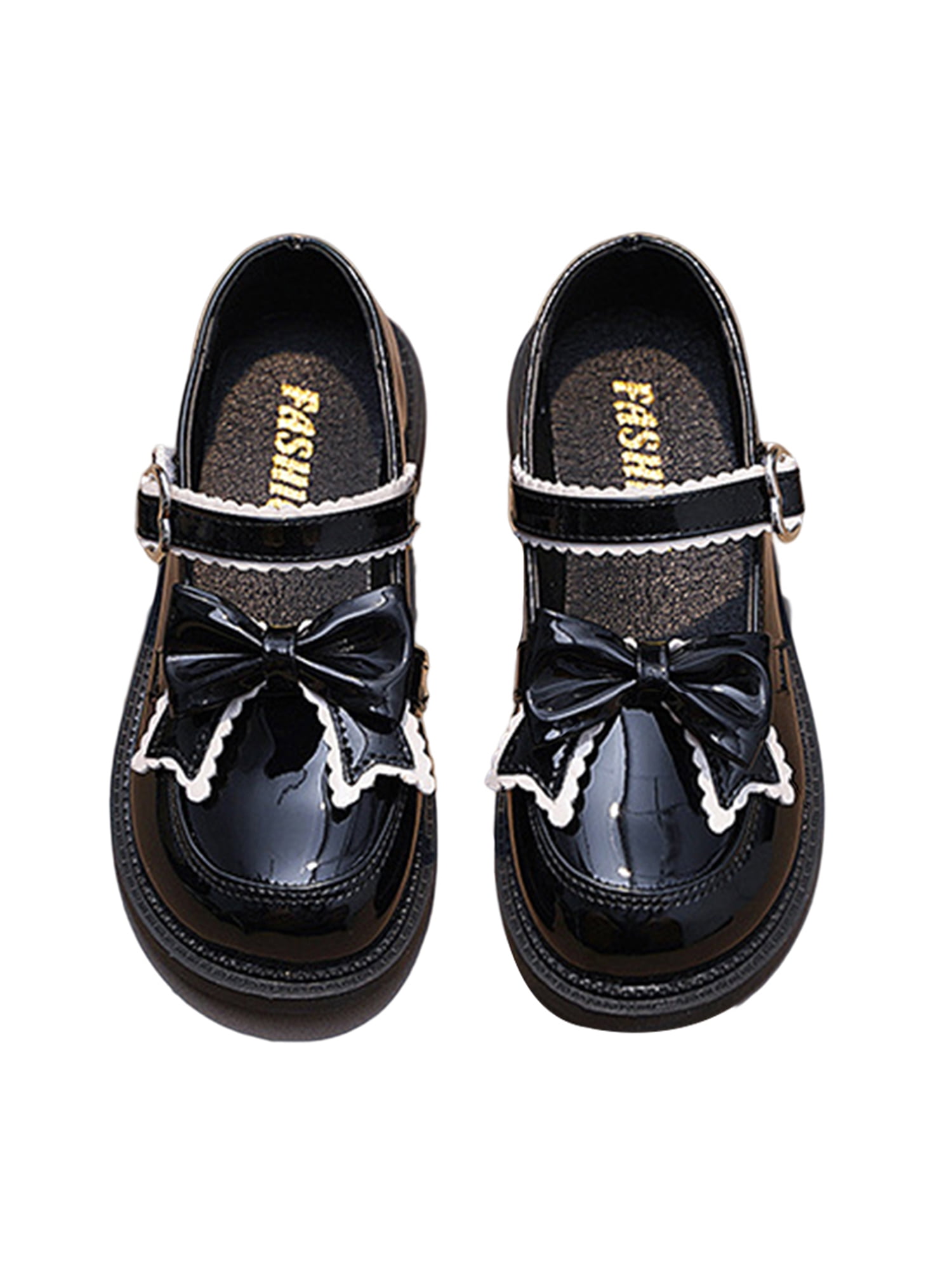 Lumento Girls School Shoe With Bow Princess Shoes Uniform Mary Jane ...