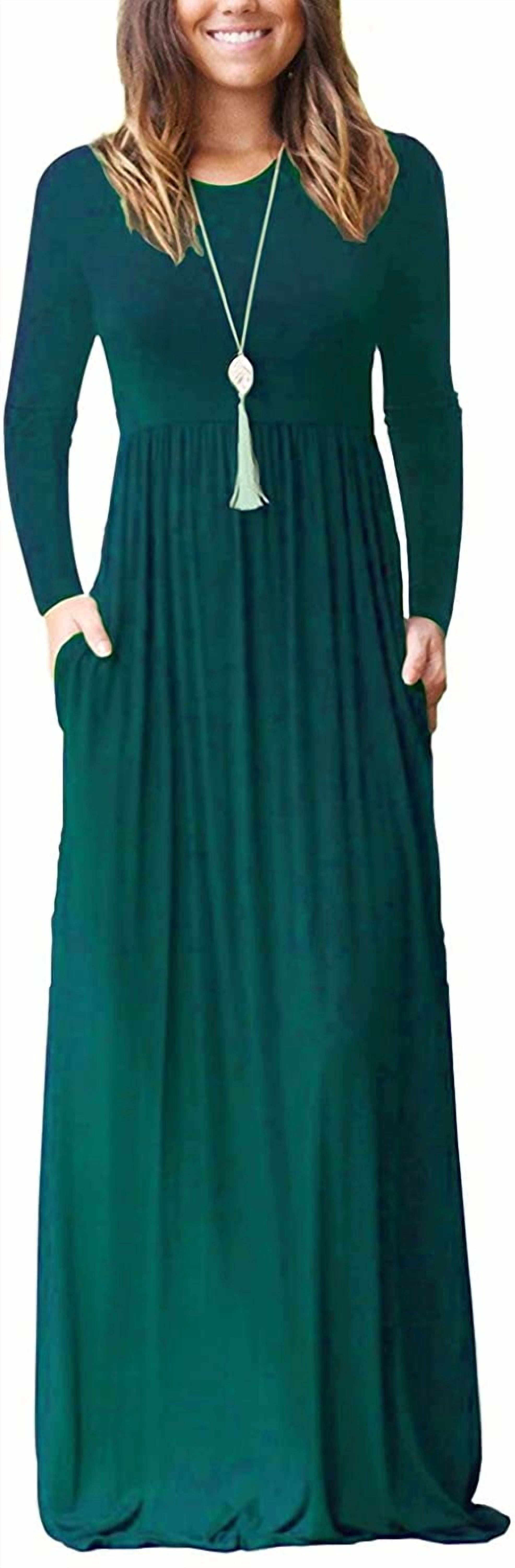 Lumento Hight Waist Loose Dress For Women Fall Fashion Long Sleeve ...