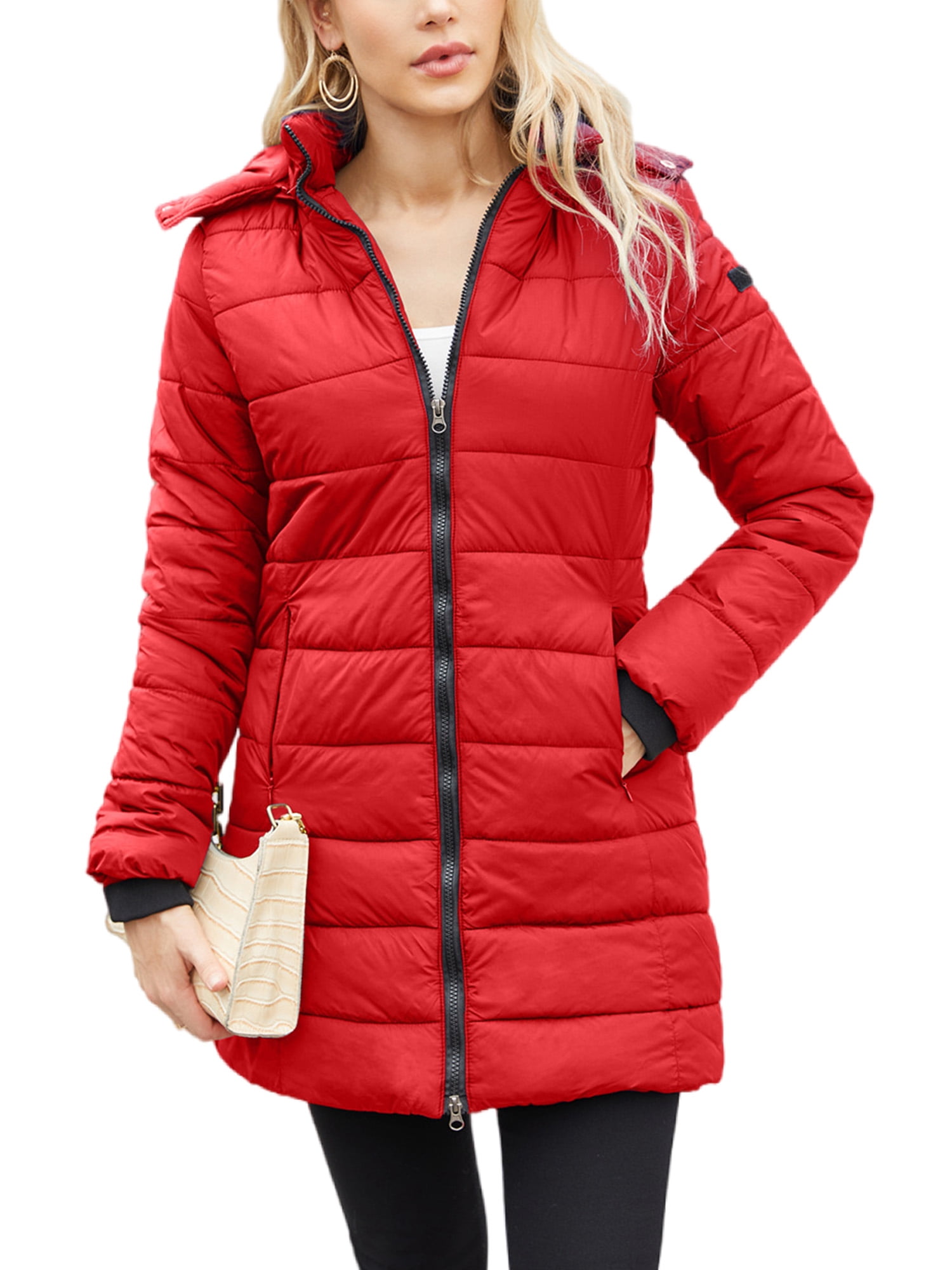 Lumento Down Coats for Women Casual Hoodies Puffer Jacket Winter Fall ...