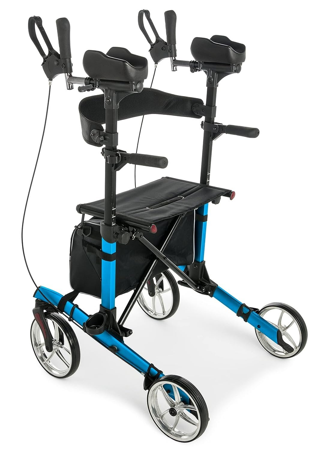 Lumex Gaitster Upright Walker, Stand Up Forearm Walker, Padded Seat ...