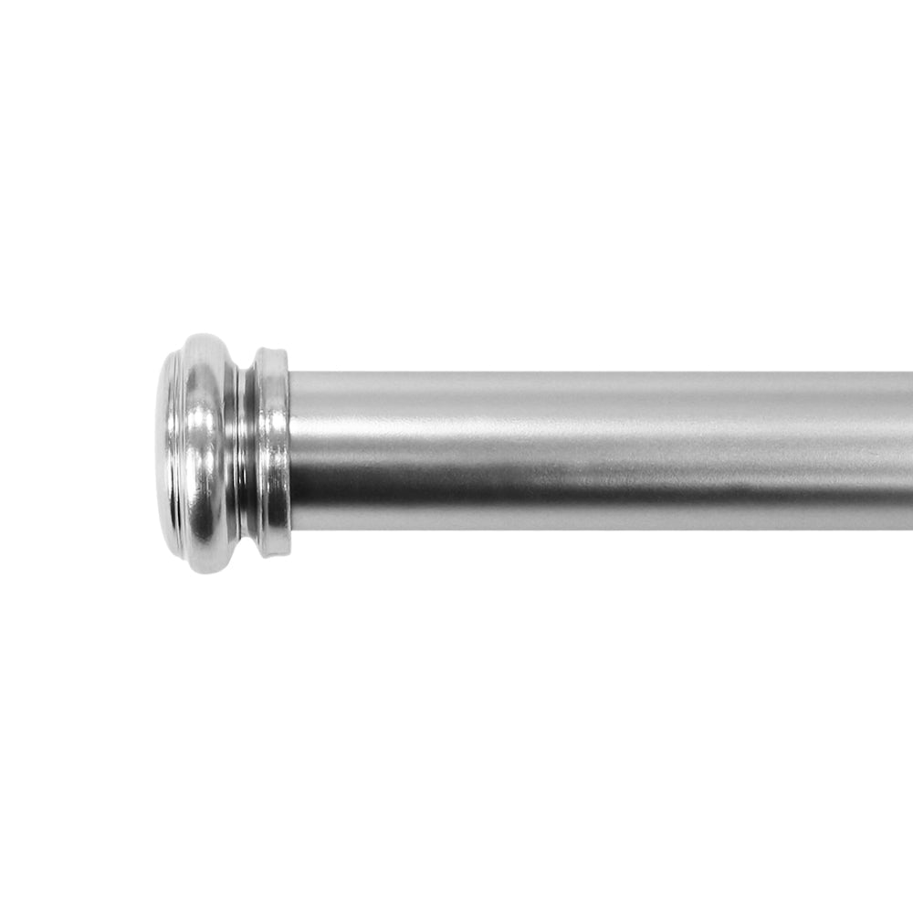 Lumi 1" Drapery Single Curtain Rod Set with End Cap finials - Walmart.com