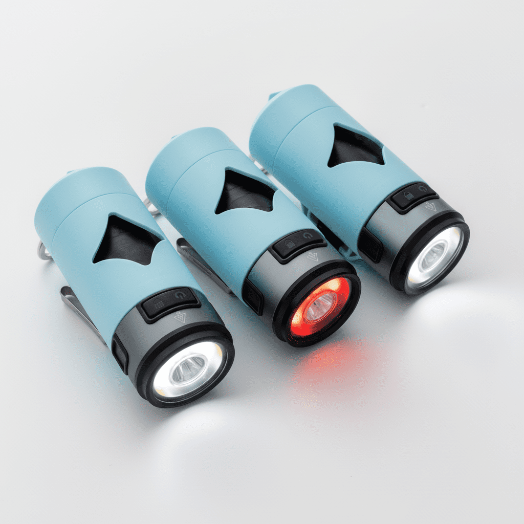 Lumi LED Flashlight Dog Waste Bag Holder with Carabiner Clip, Blue ...