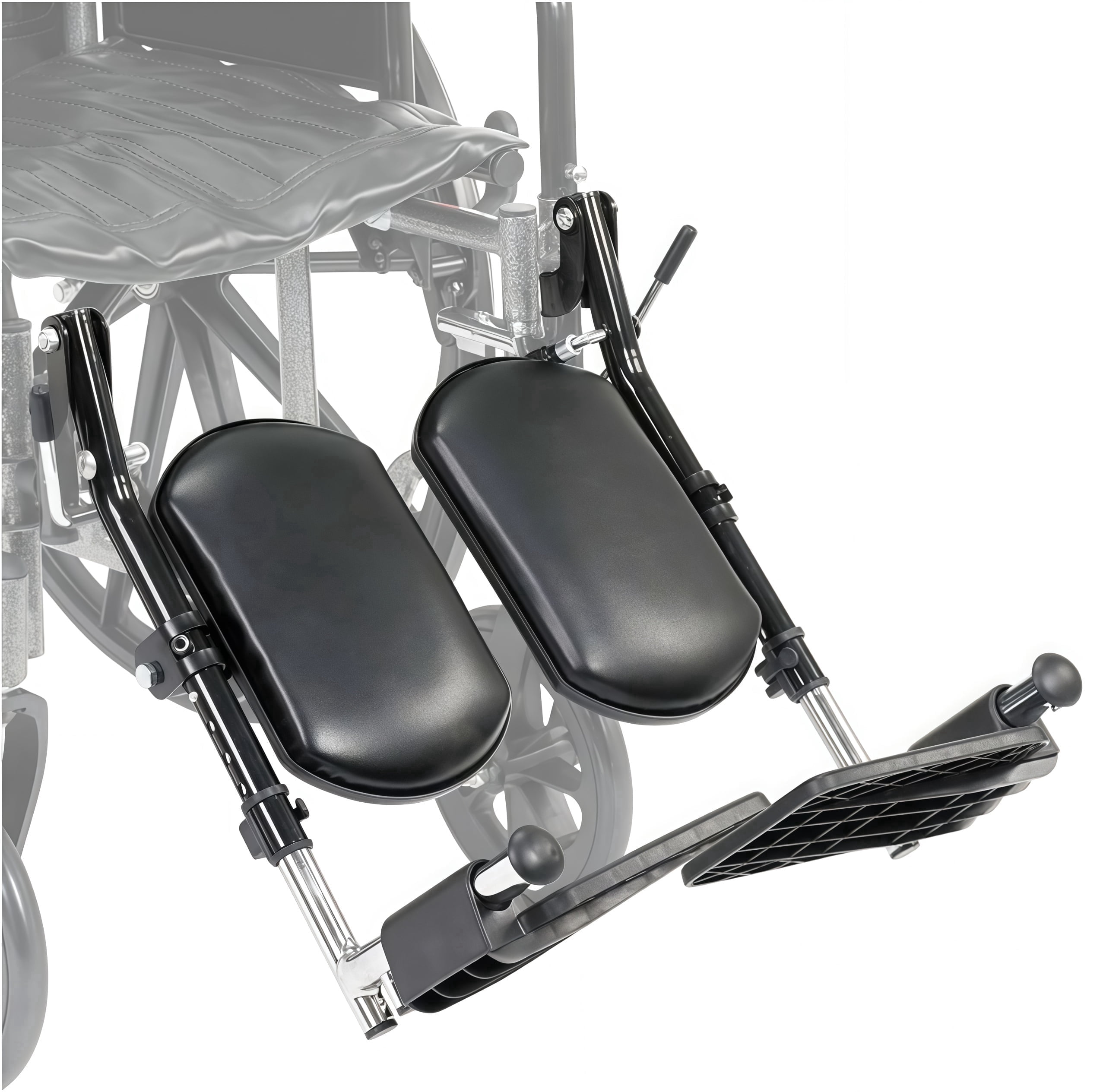 Lumi Wheelchair Legrests Elevated Footrest Black, Universal Elevating ...