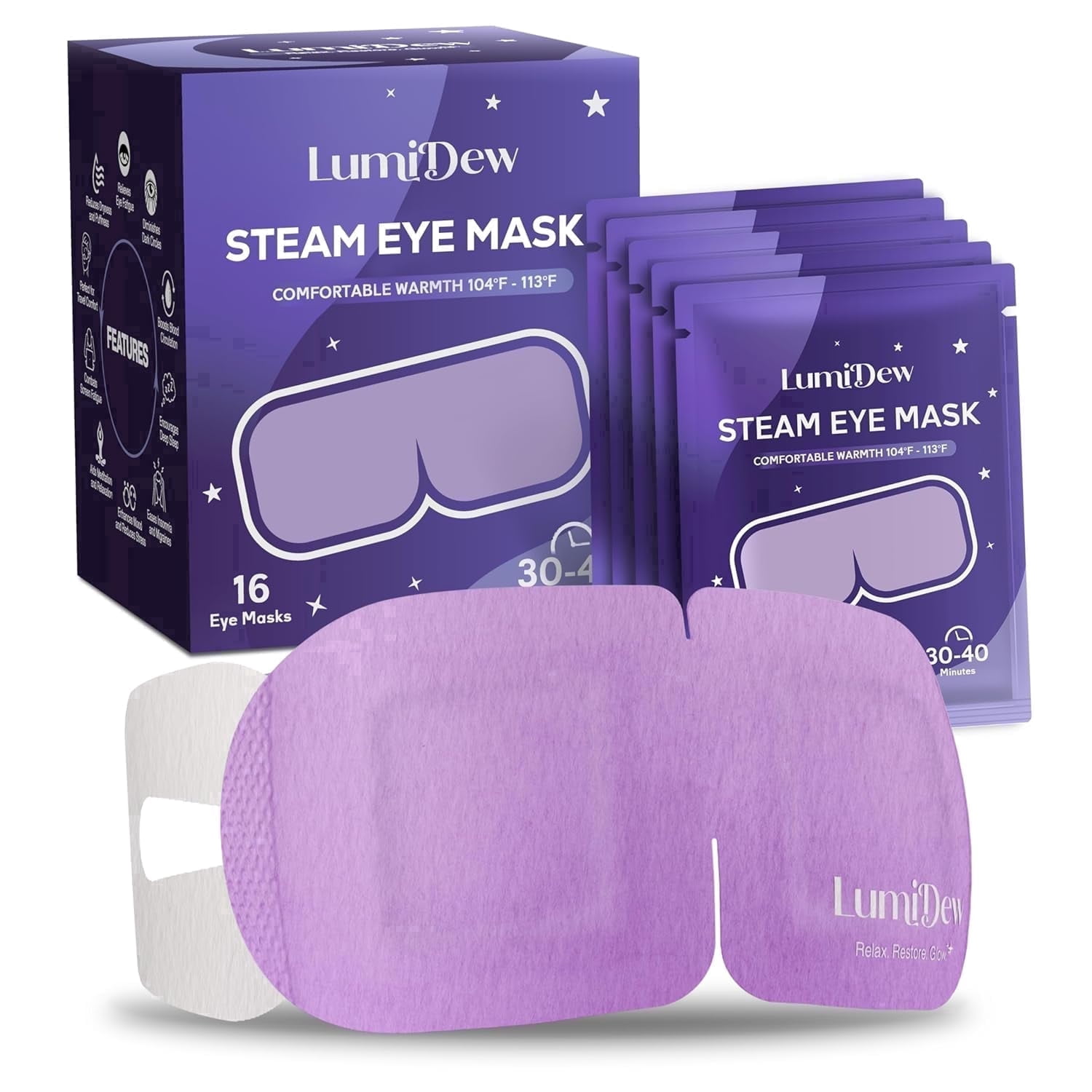 LumiDew Steam Eye Mask - Walmart.com